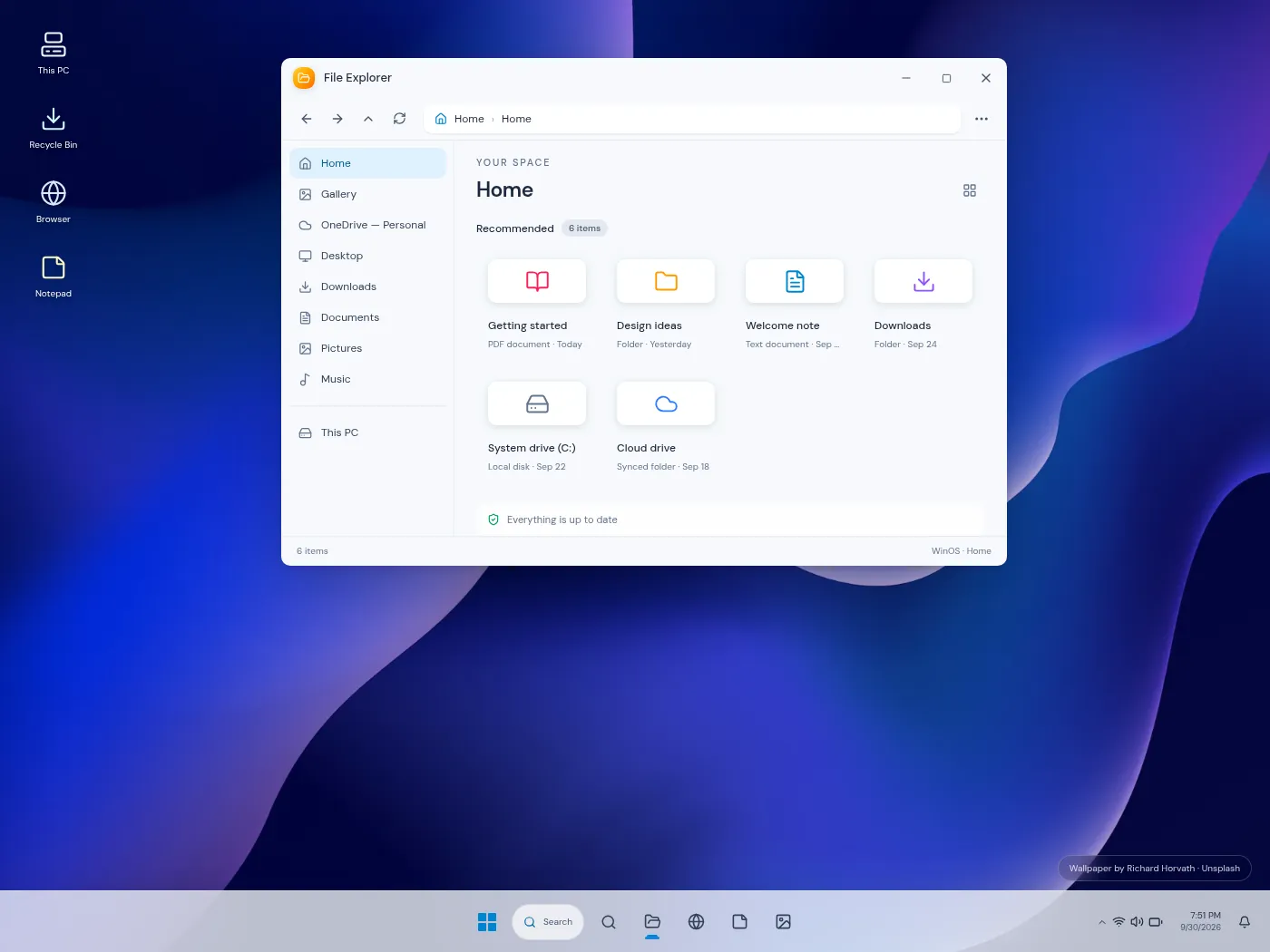 WinOS Web Desktop