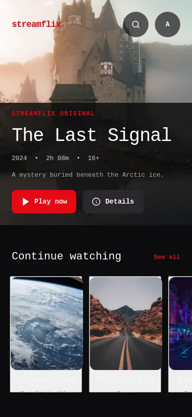 StreamFlix Mobile
