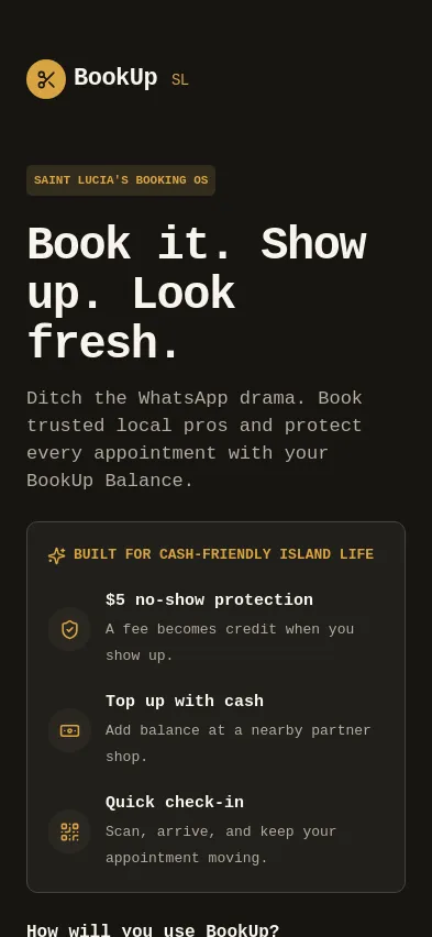 BookUp SL: Cash Booking App