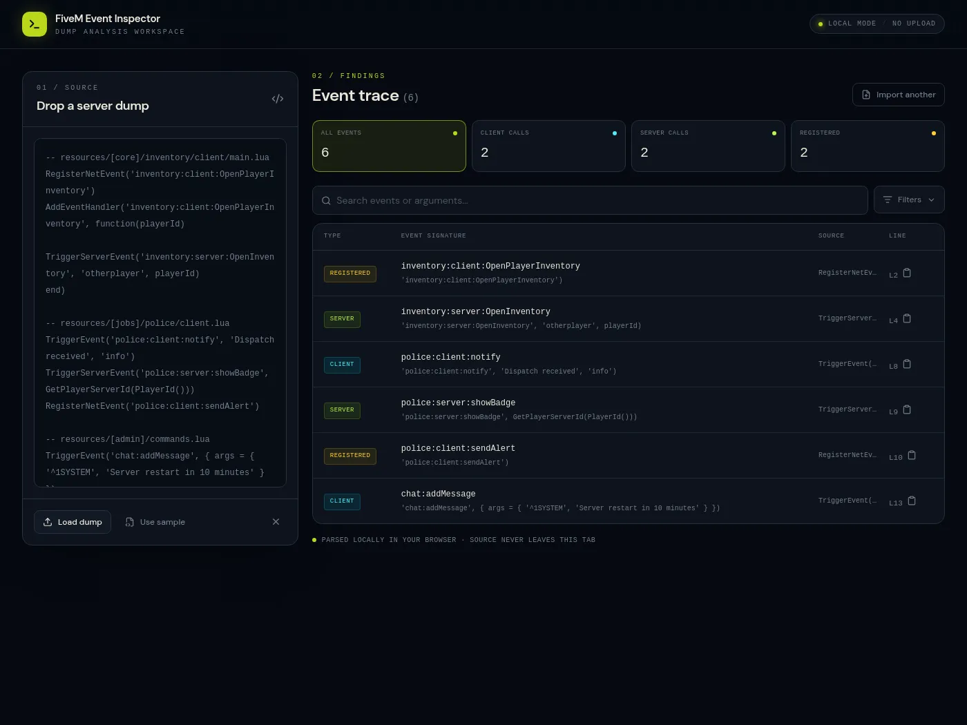 FiveM Event Inspector