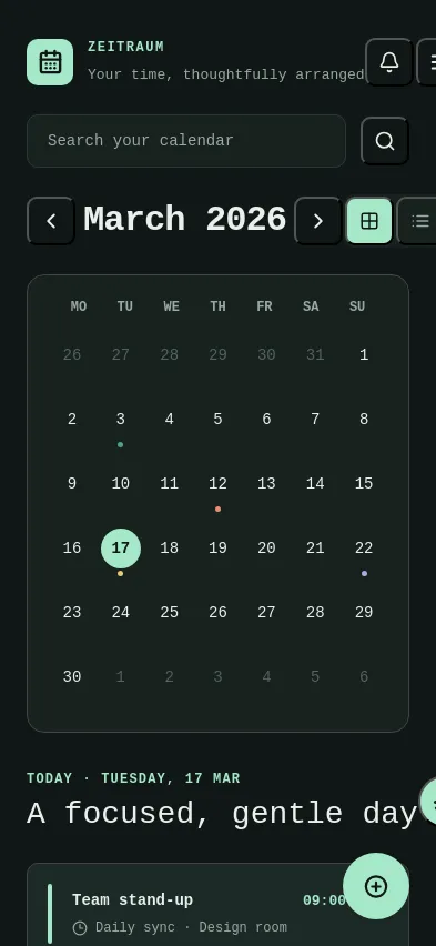 Widgety Calendar