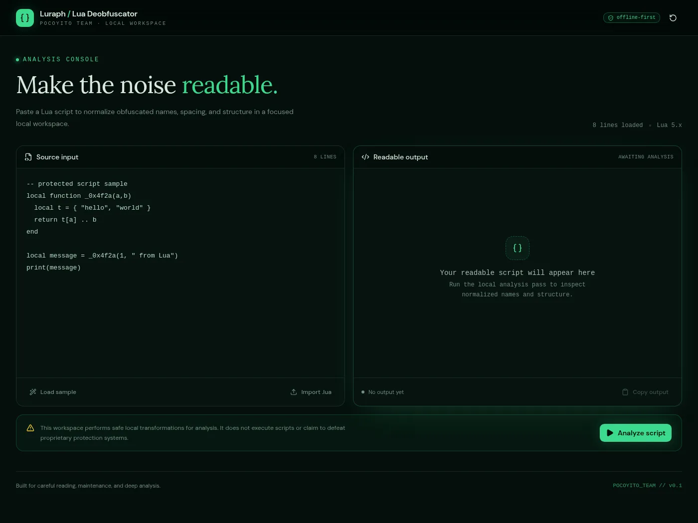 Luraph Lua Deobfuscator