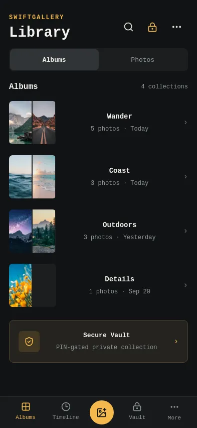 SwiftGallery Mobile