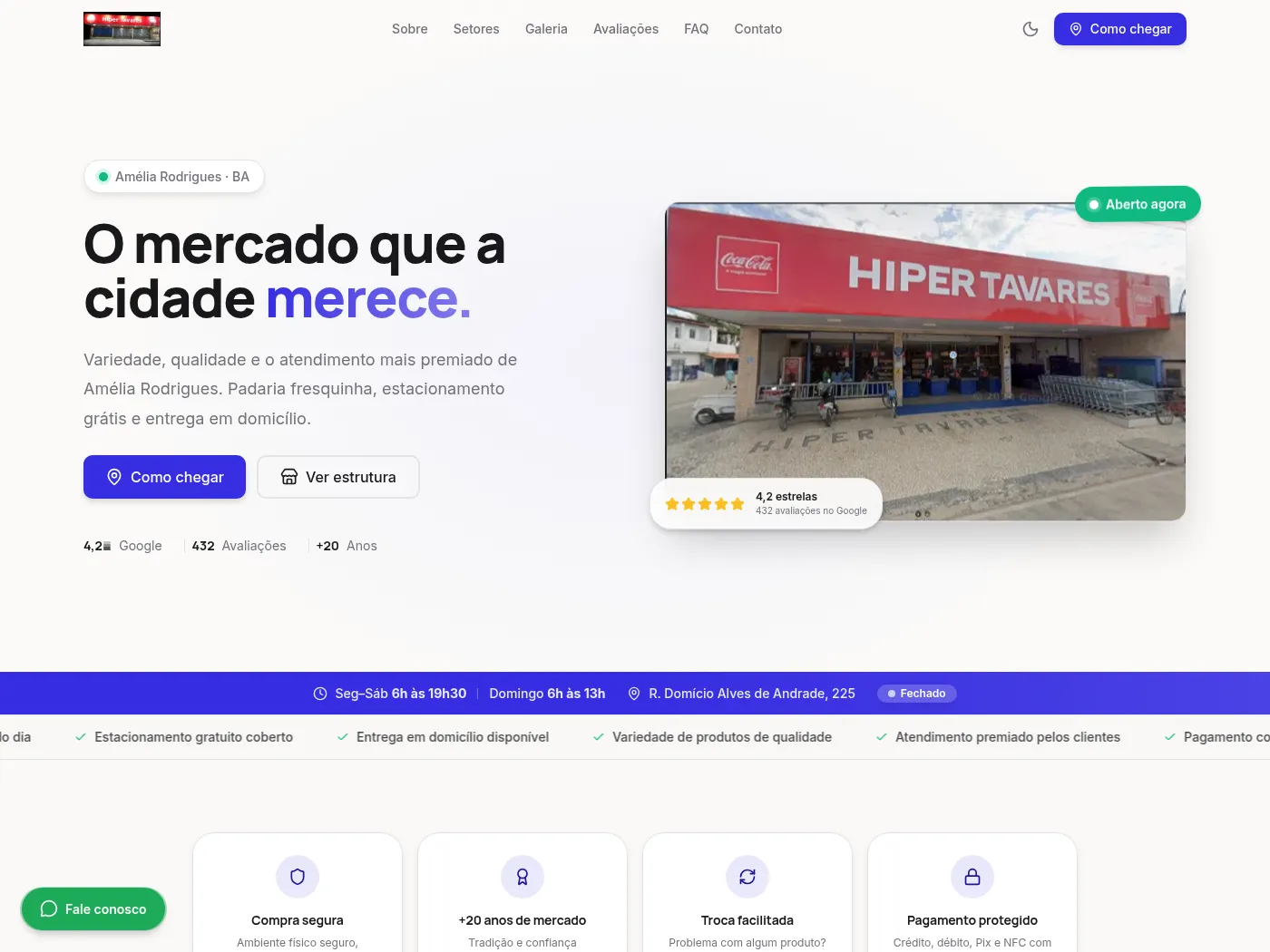 Hiper Tavares Website