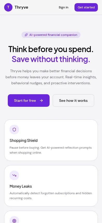 Thryve Financial Companion