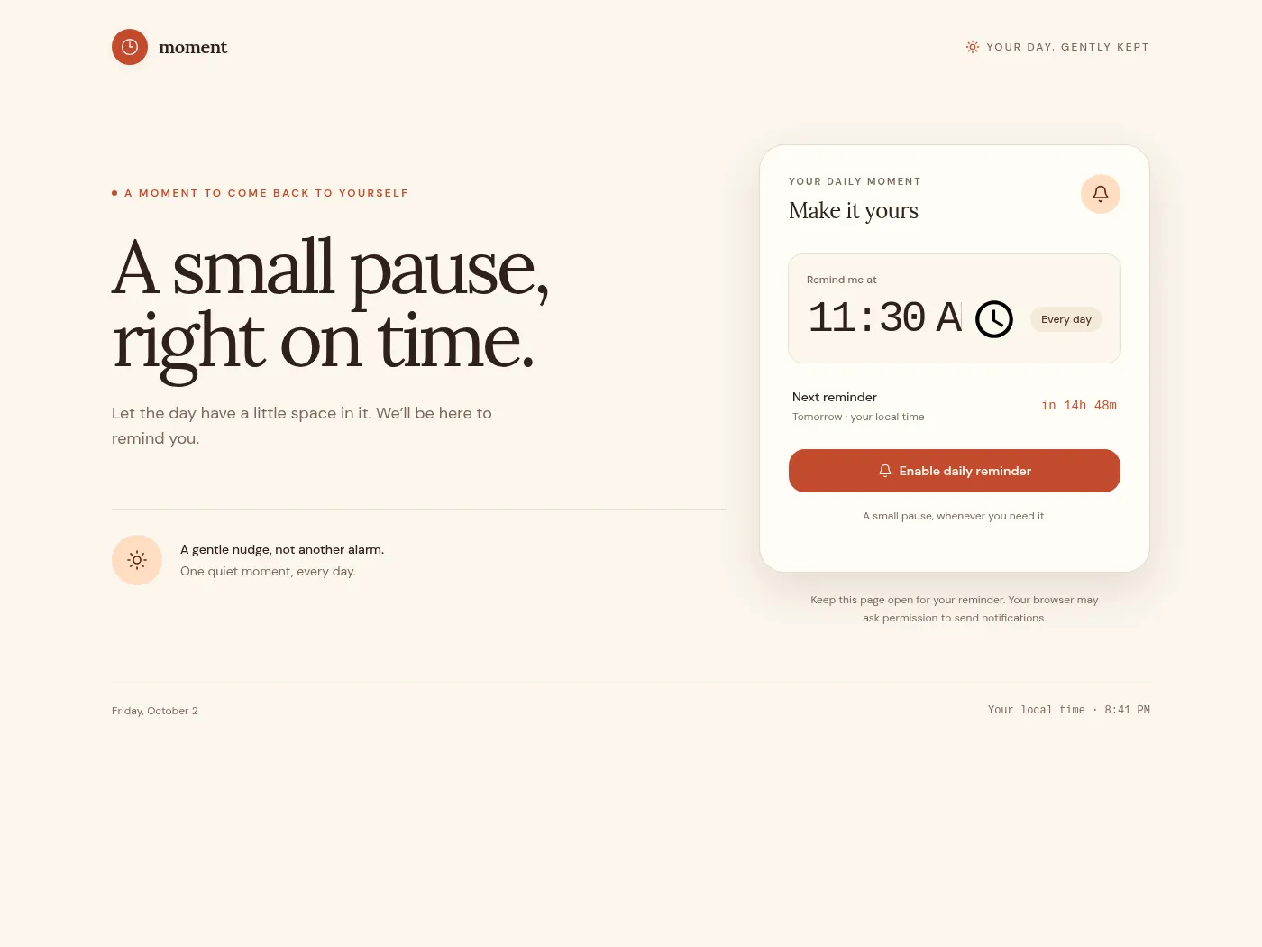 Time Notifier
