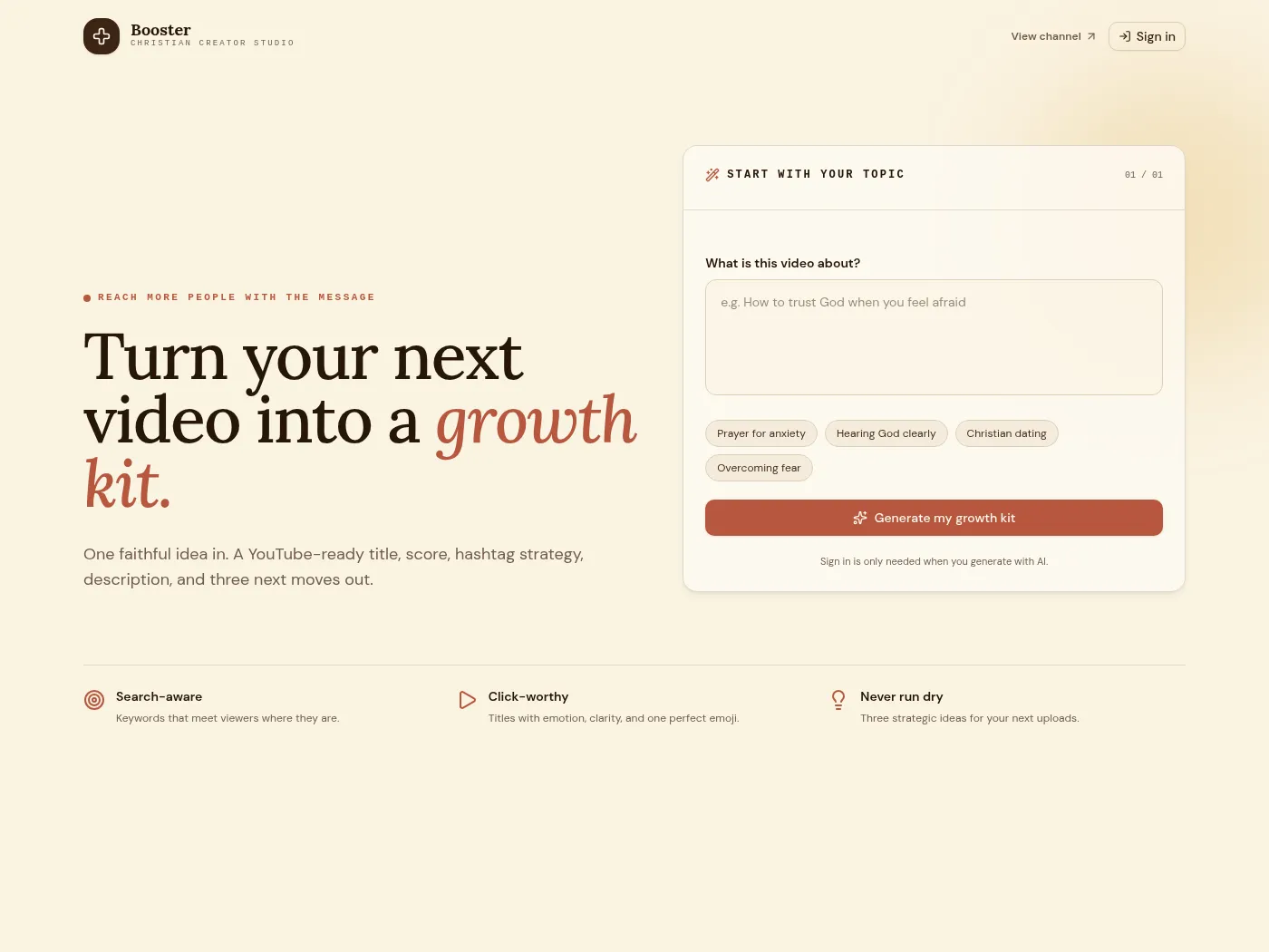 Viral Christian Video Booster