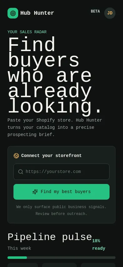 Hub Hunter App