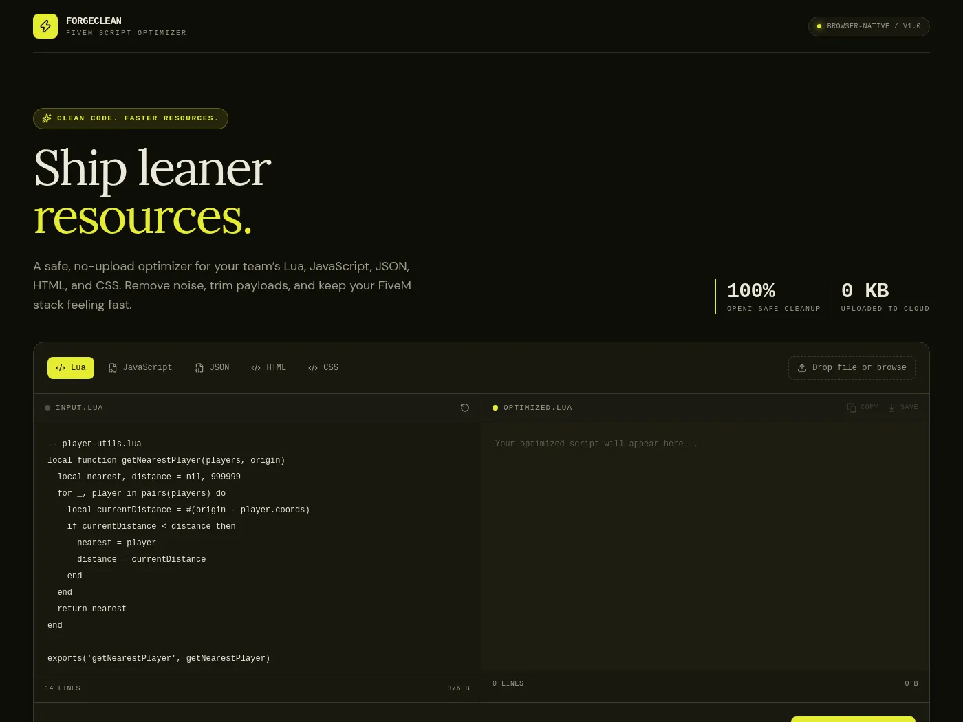 FiveM Script Optimizer