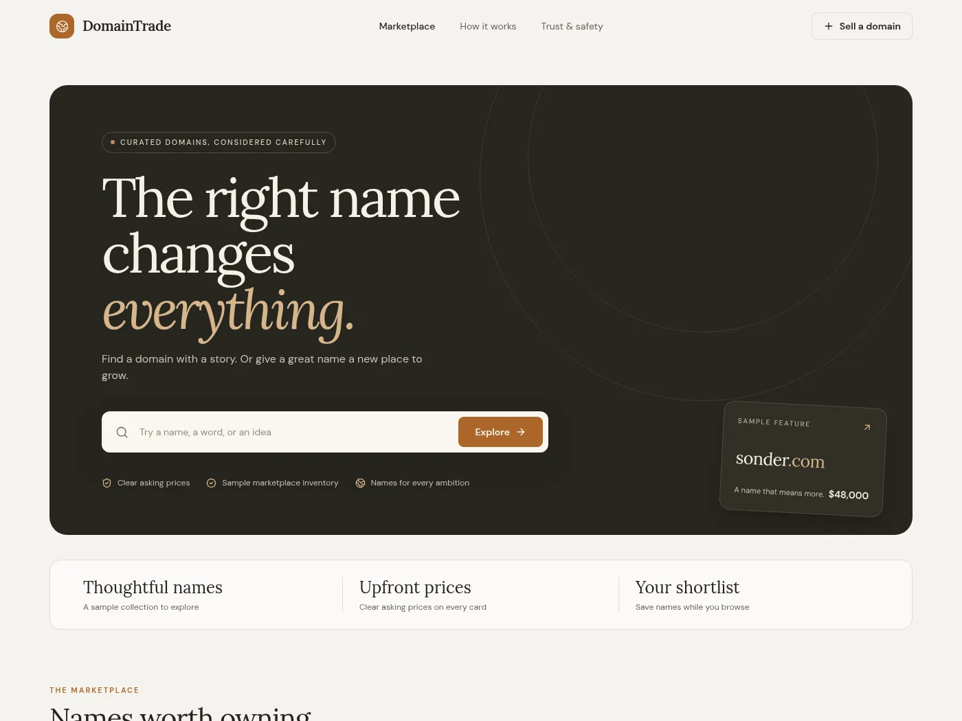 DomainTrade Marketplace
