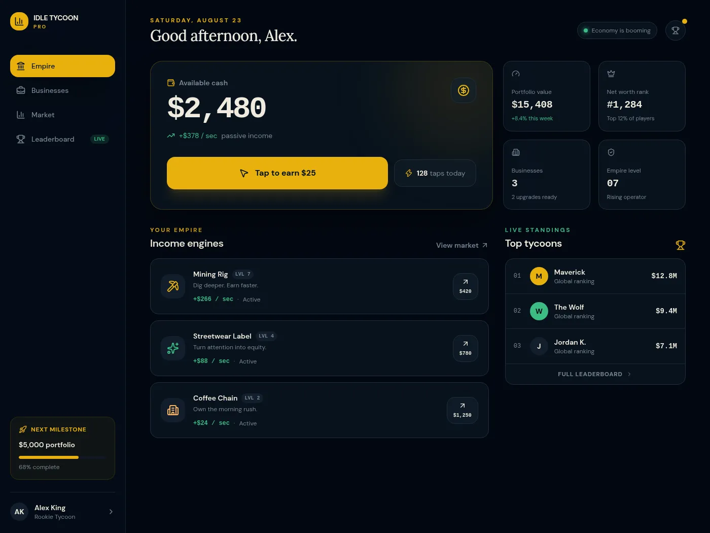 Idle Tycoon Pro