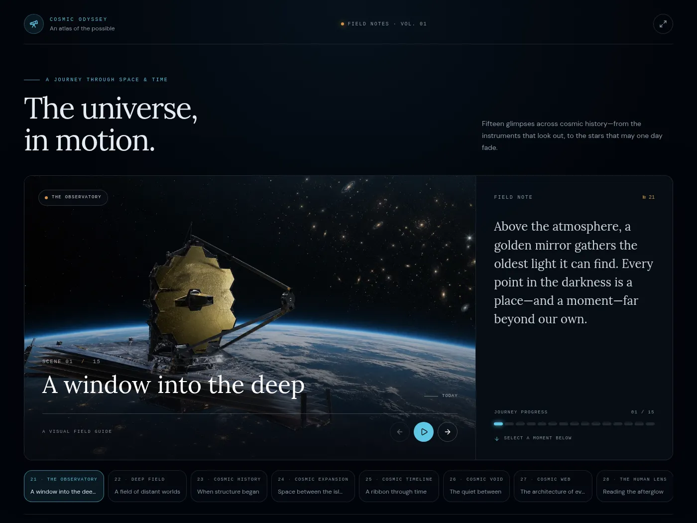 Cosmic Odyssey Visualizer
