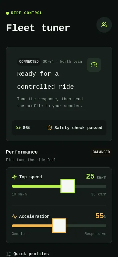 Scooter Tuner App