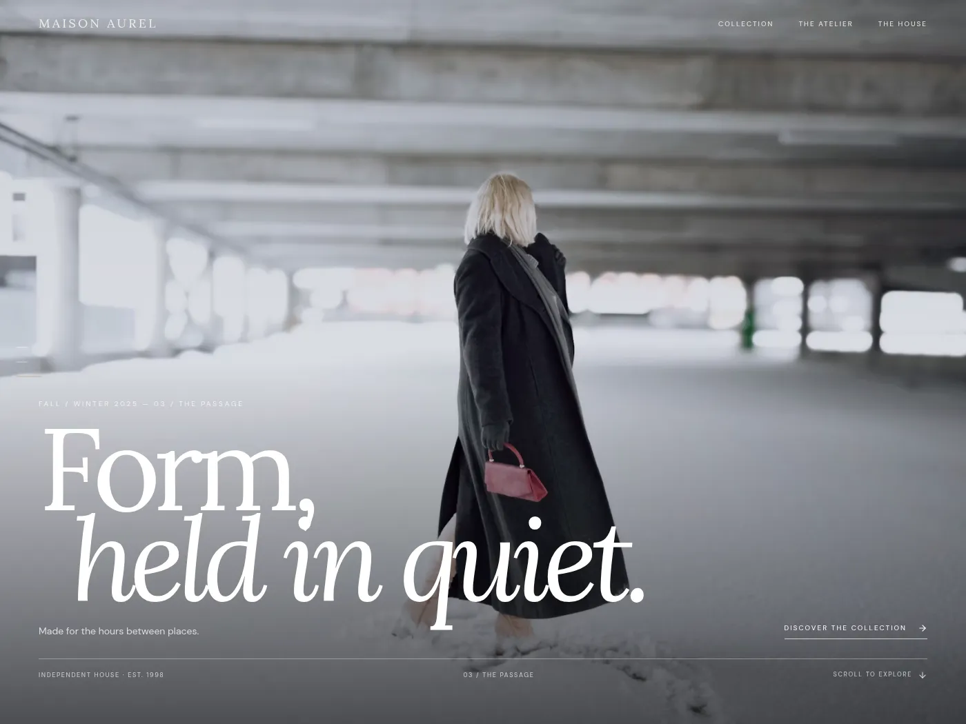 Luxe Editorial Landing