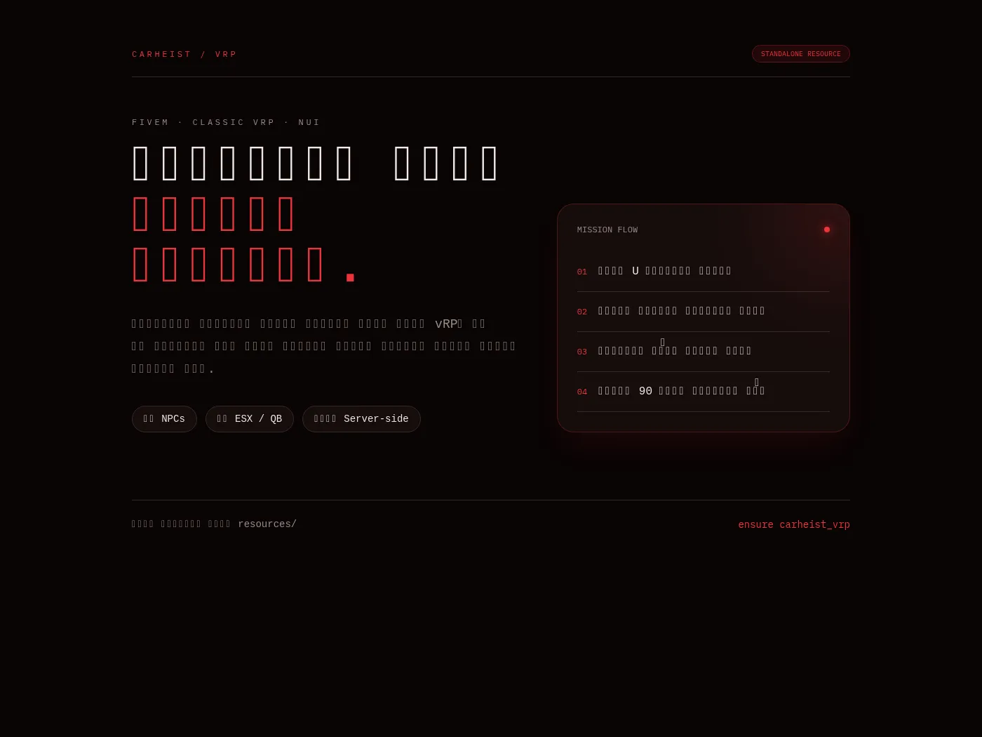 vRP Car Heist System