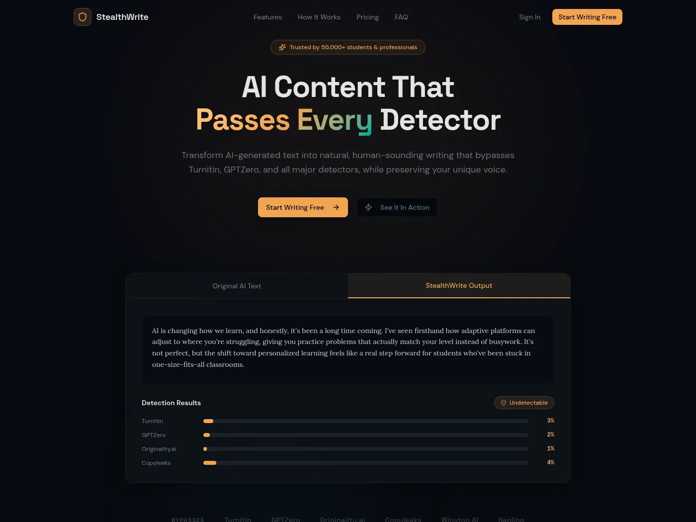 StealthWrite AI Content Hub