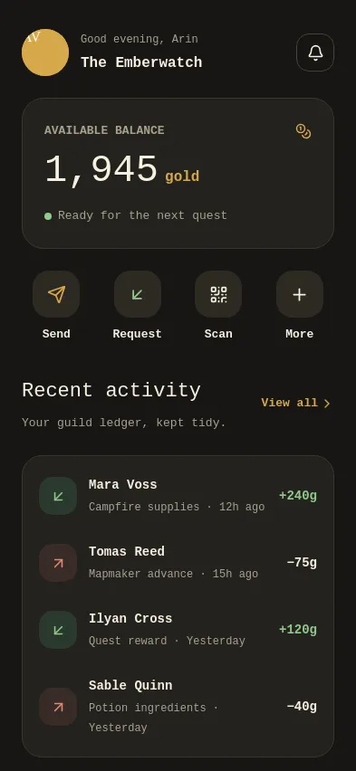 LARP Wallet Mobile