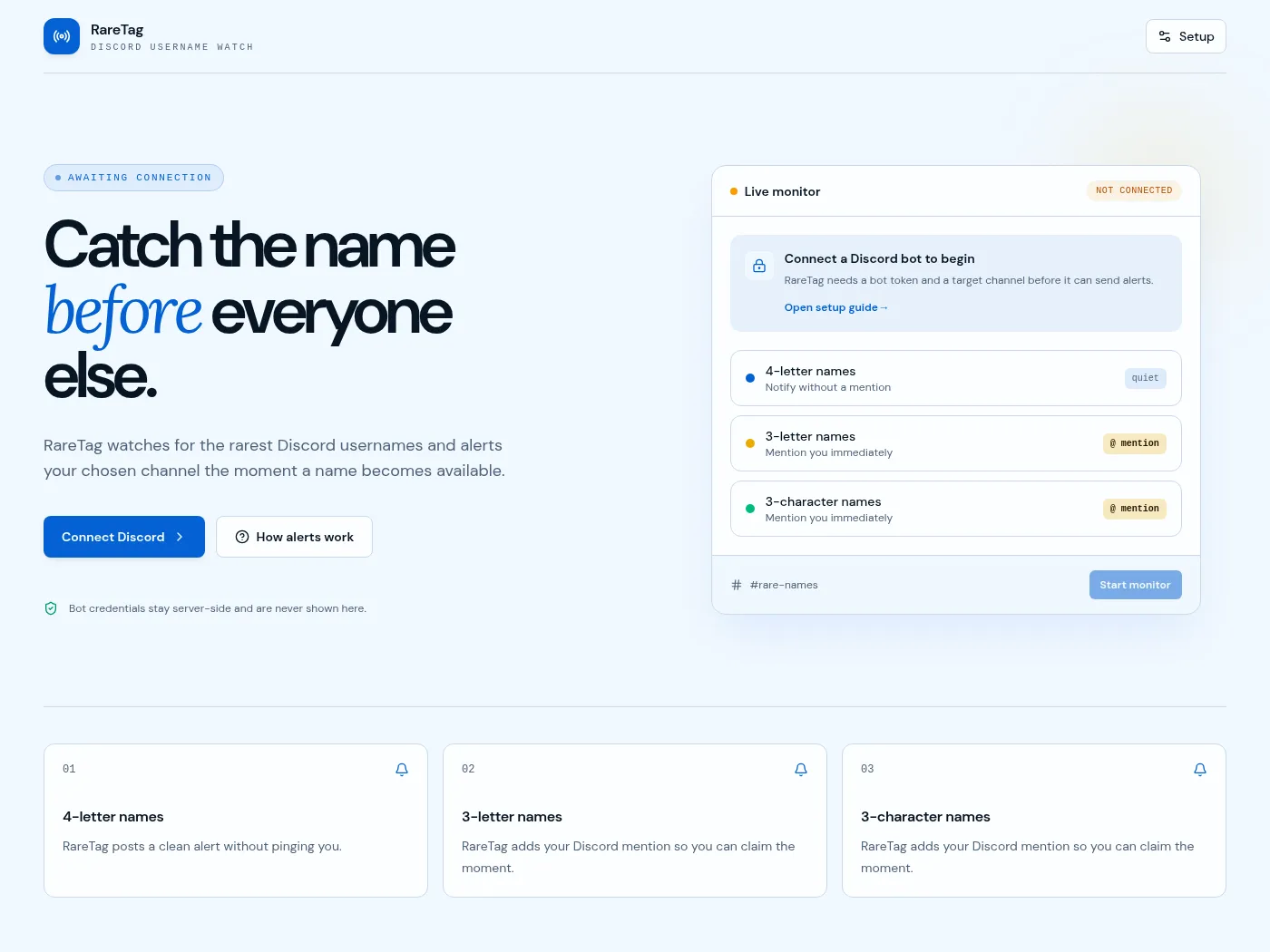 RareTag Discord Bot