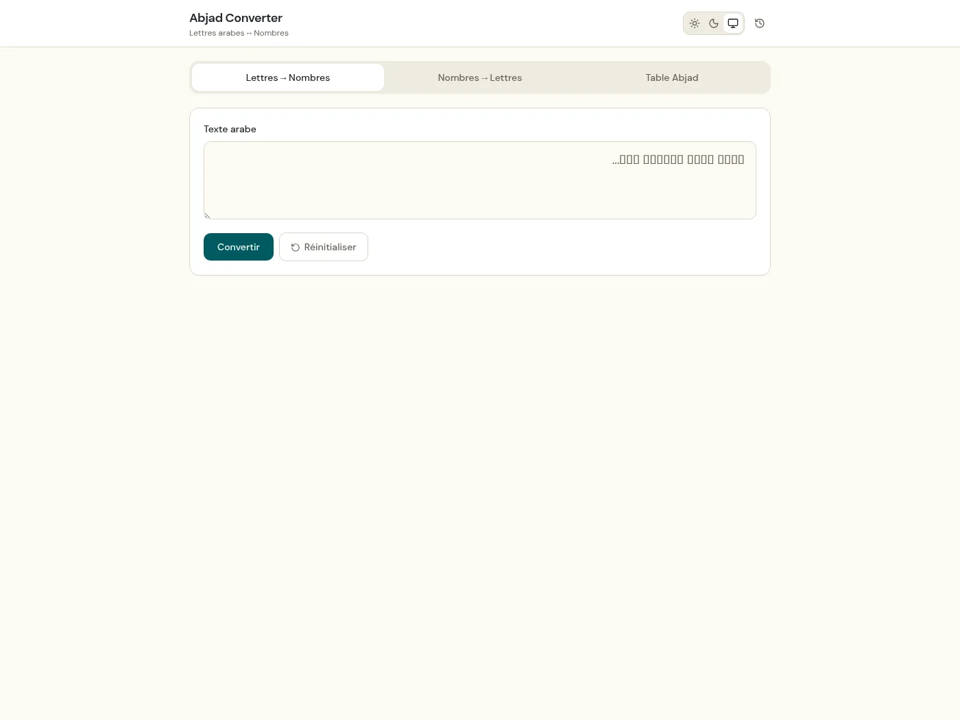 Abjad Converter Web