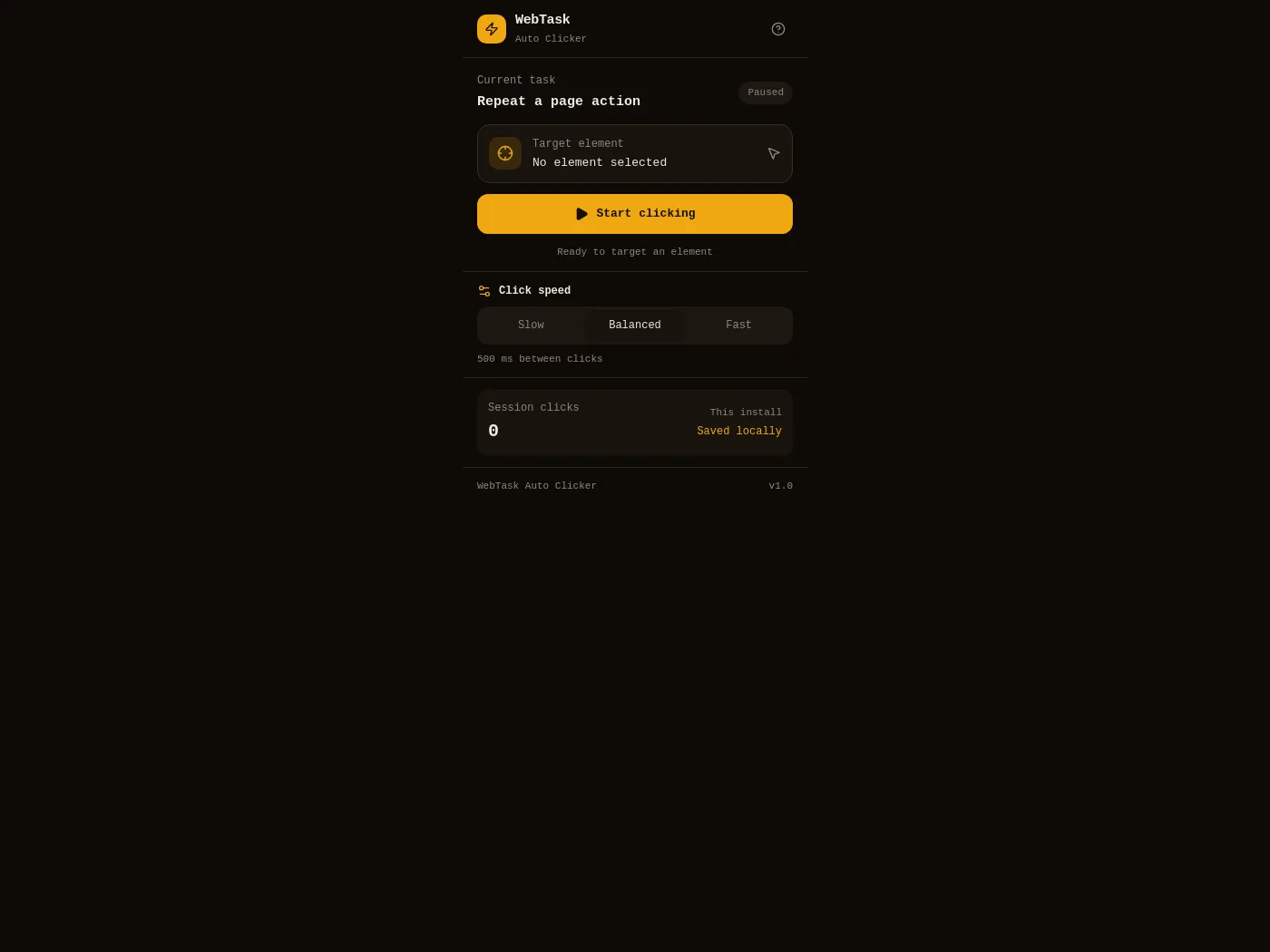 WebTask Auto Clicker