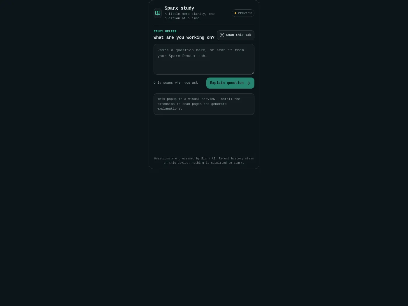 Sparx AI Study Helper