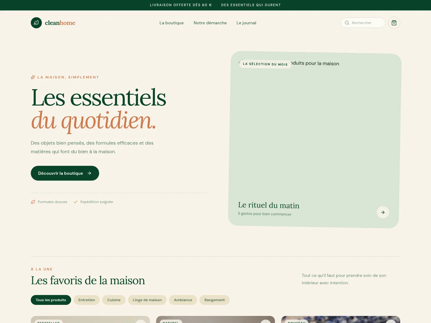 CleanHome Shop