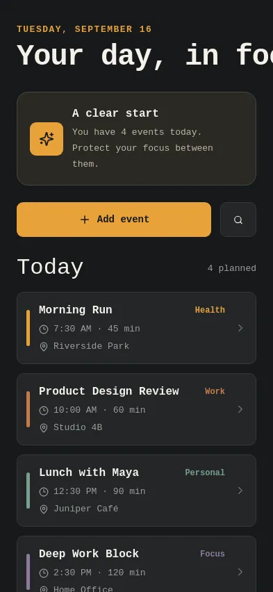 Next Scheduler Mobile