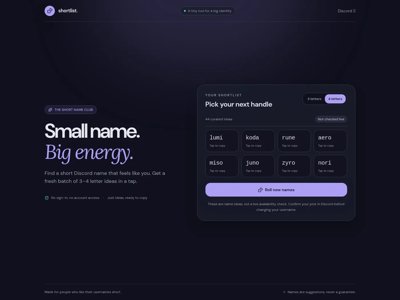 Discord Username Finder