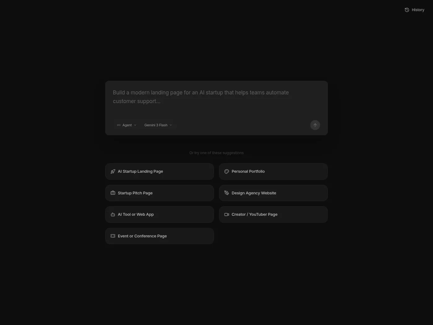 Startseite von Cursor Clone