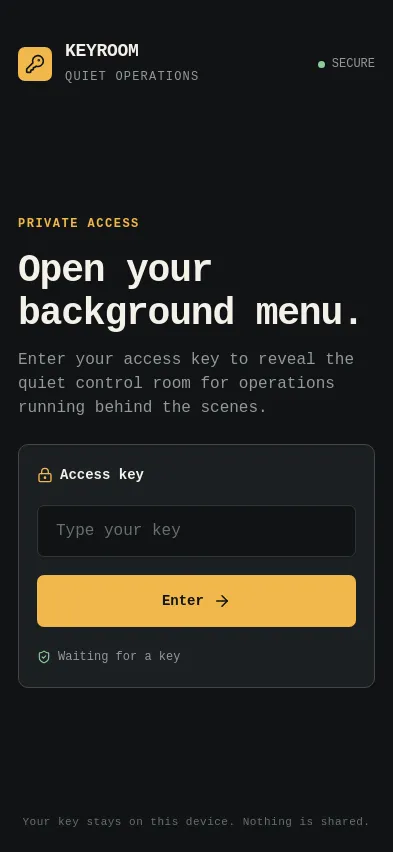Key Menu Trigger App