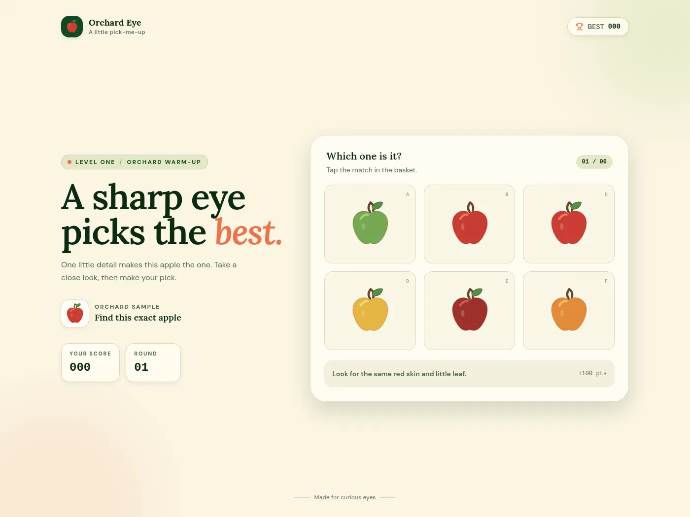 Apple Picker Game