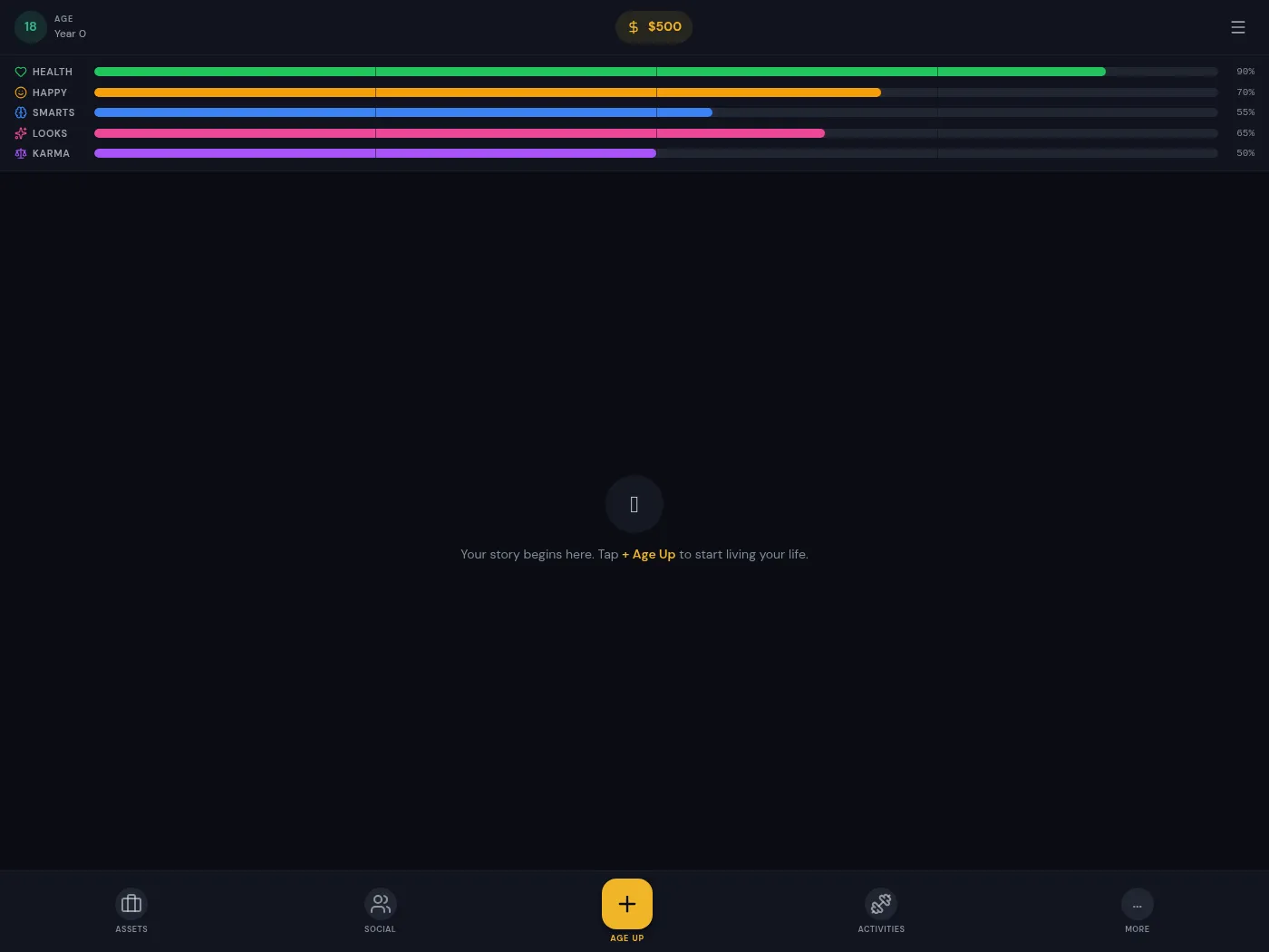 LifeSim RPG Builder