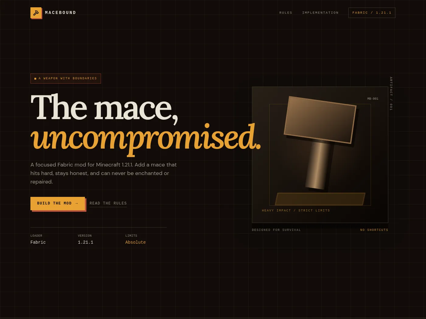 Mace Mod for Minecraft