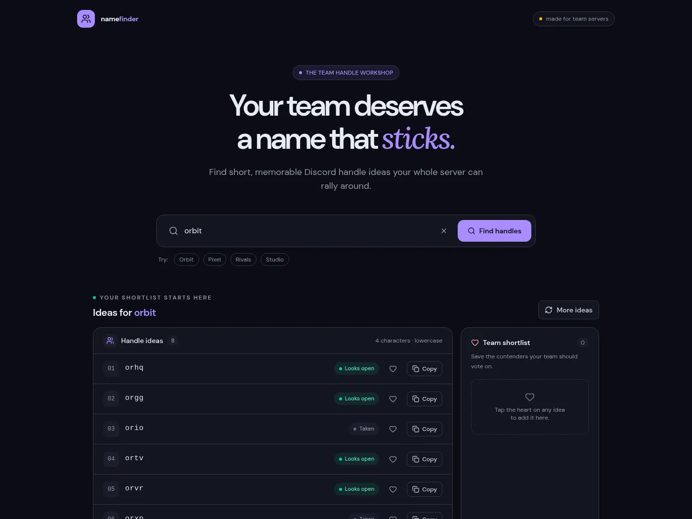 Discord Name Finder
