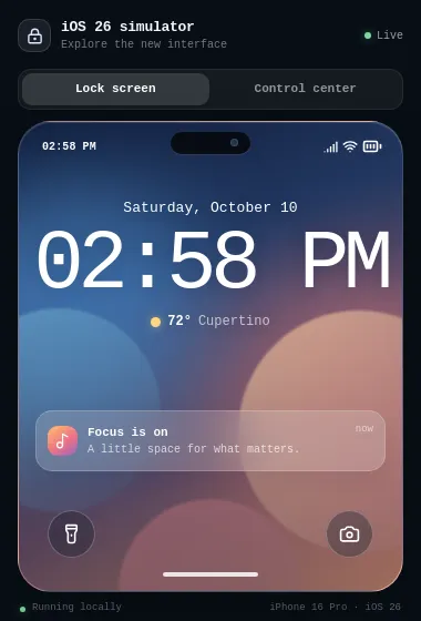iOS 26 Simulator
