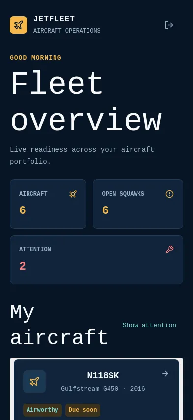 JetFleet Manager