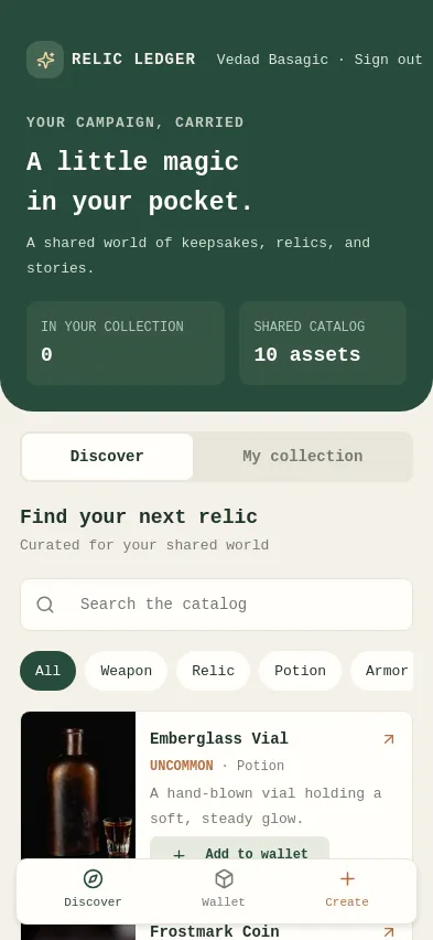 LARP Asset Wallet