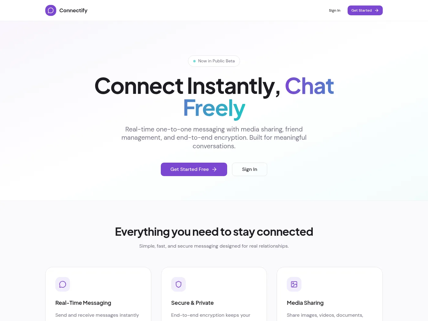 Connectify Chat App