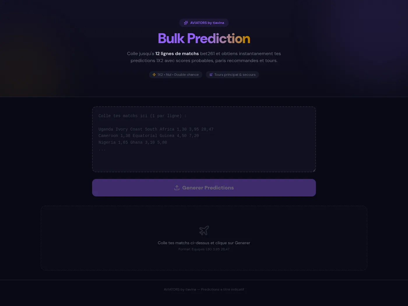 Aviators Bulk Prediction