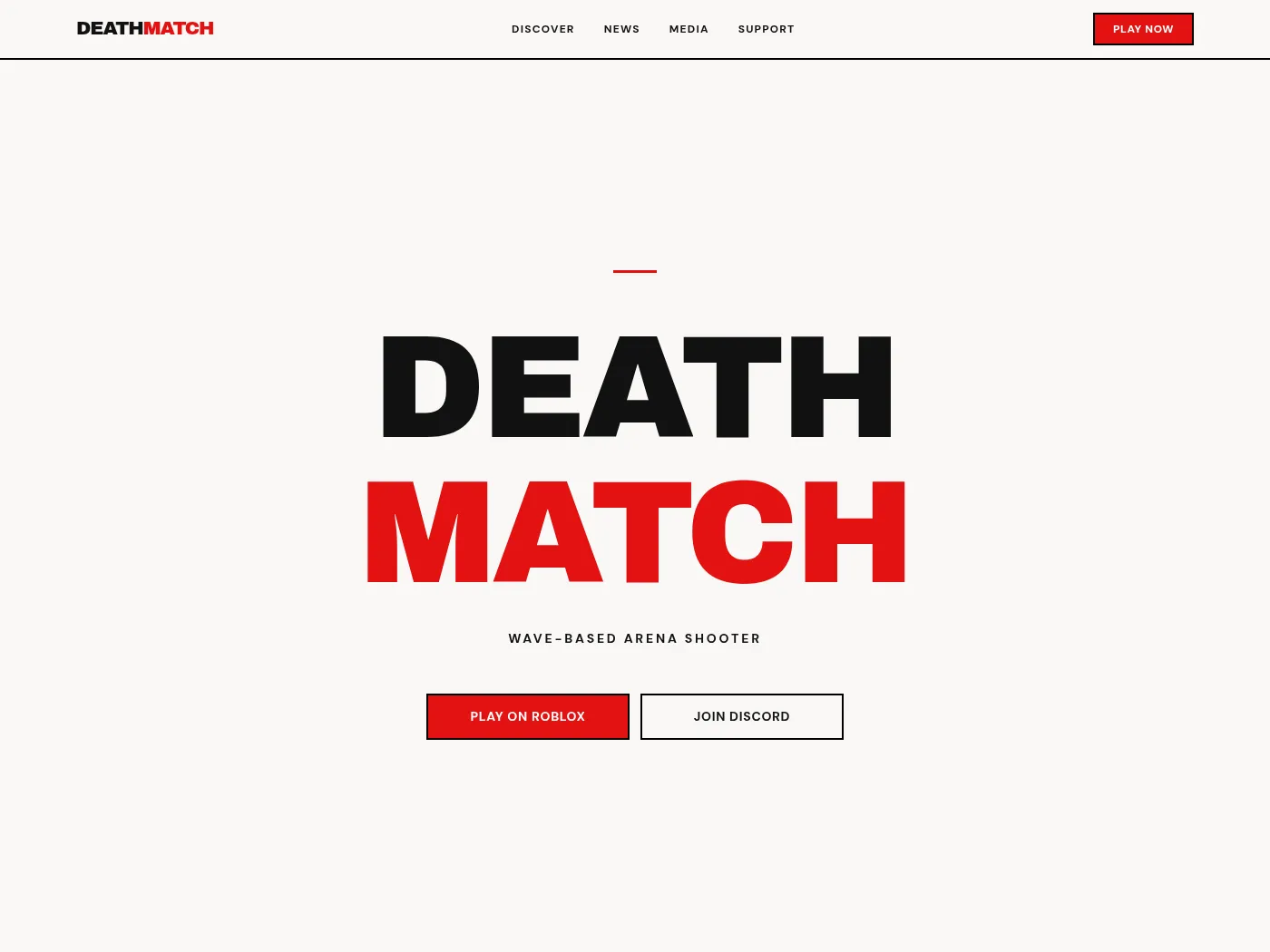 DEATHMATCH Game Landing