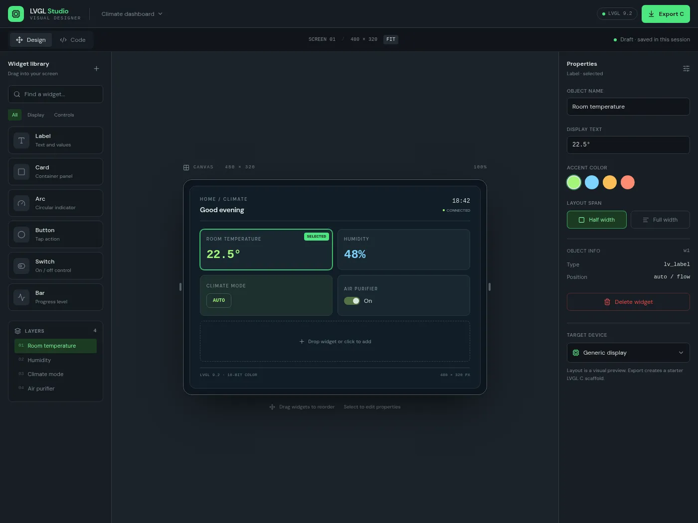 LVGL Visual Designer