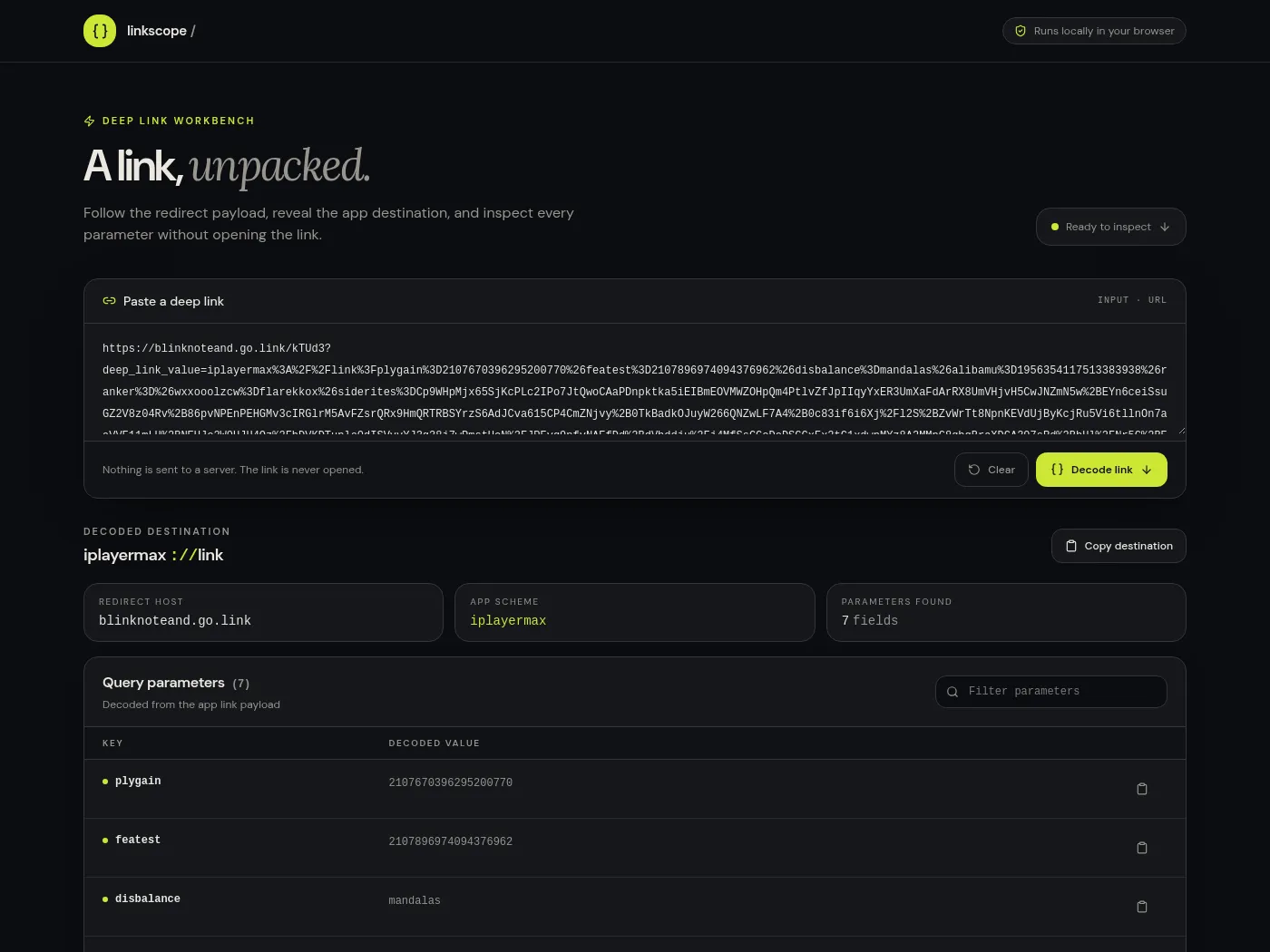 iPlayerMax Link Viewer