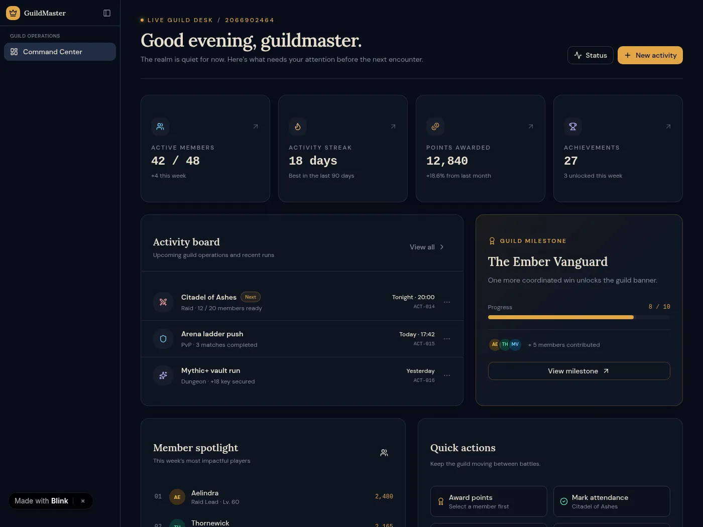 GuildMaster Assistant