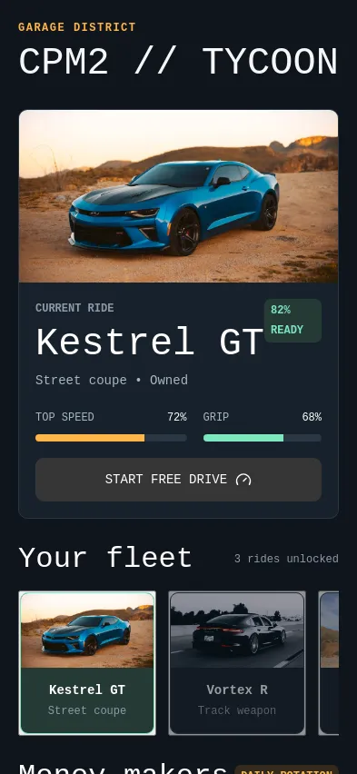 CPM2 Tycoon Racer