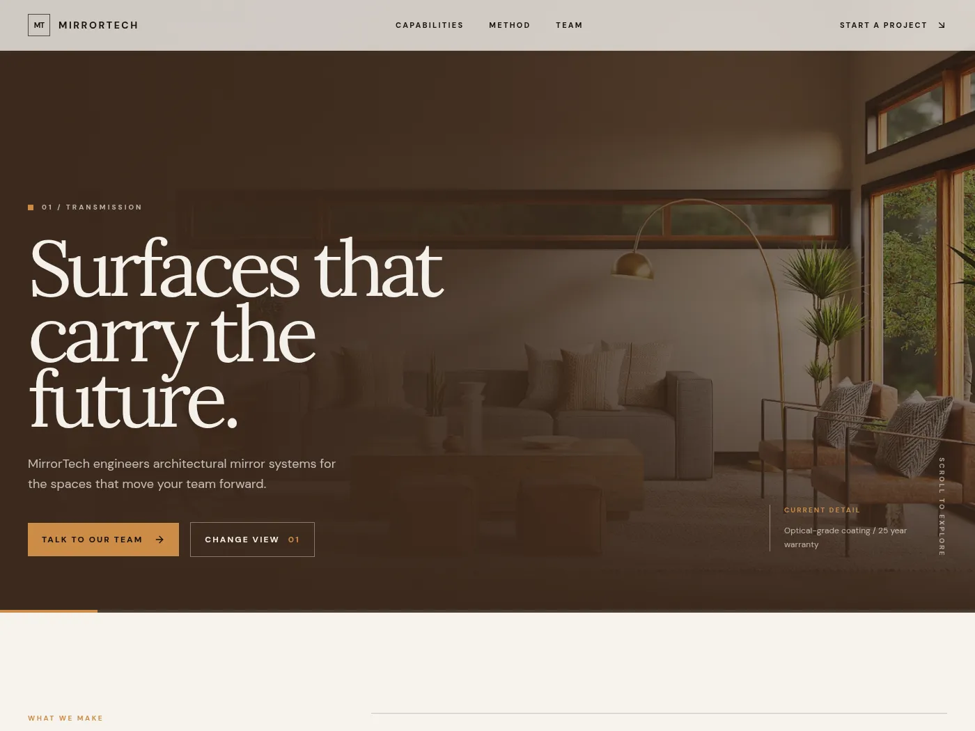 MirrorTech Web Experience