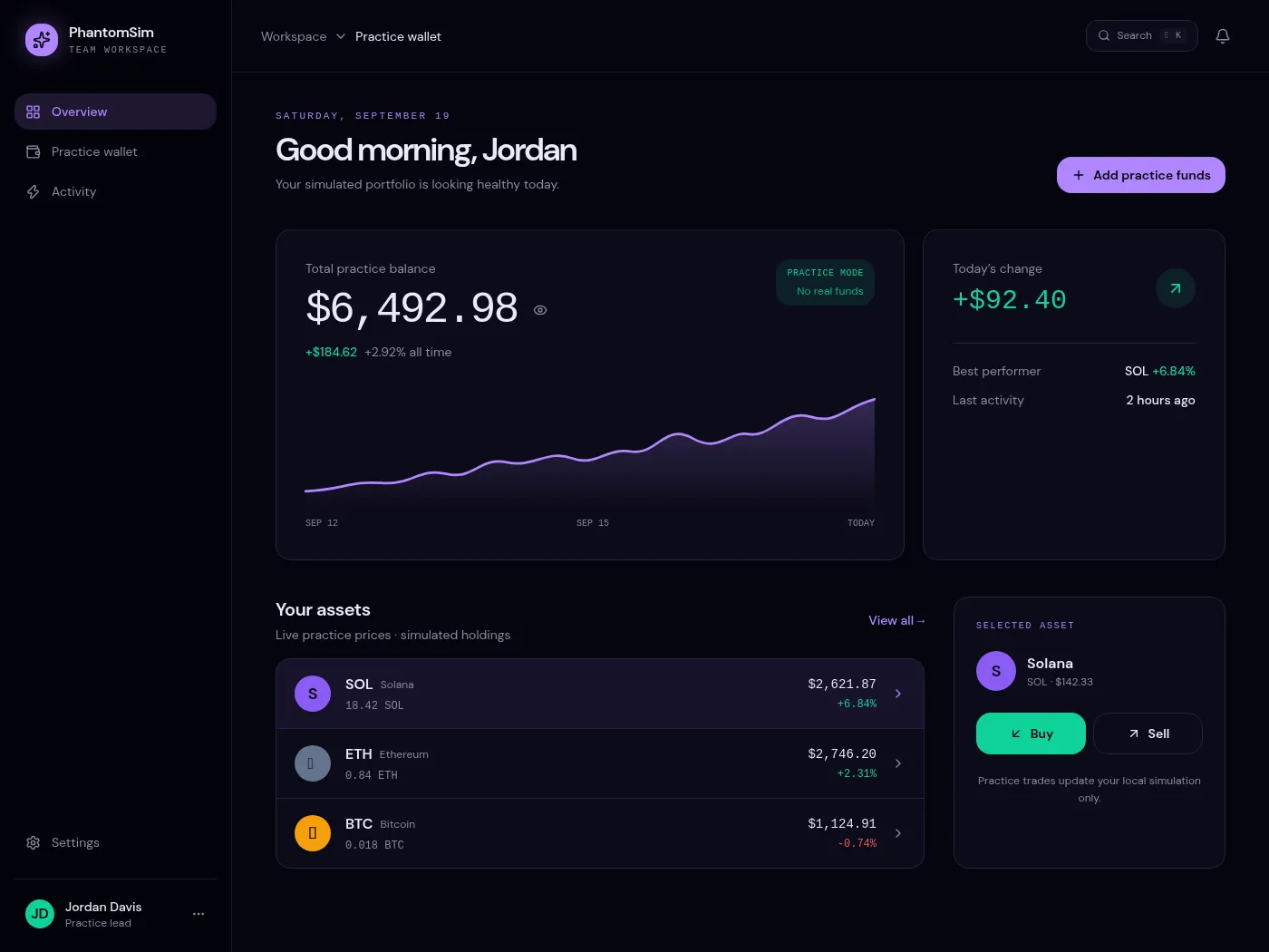 PhantomSim Wallet