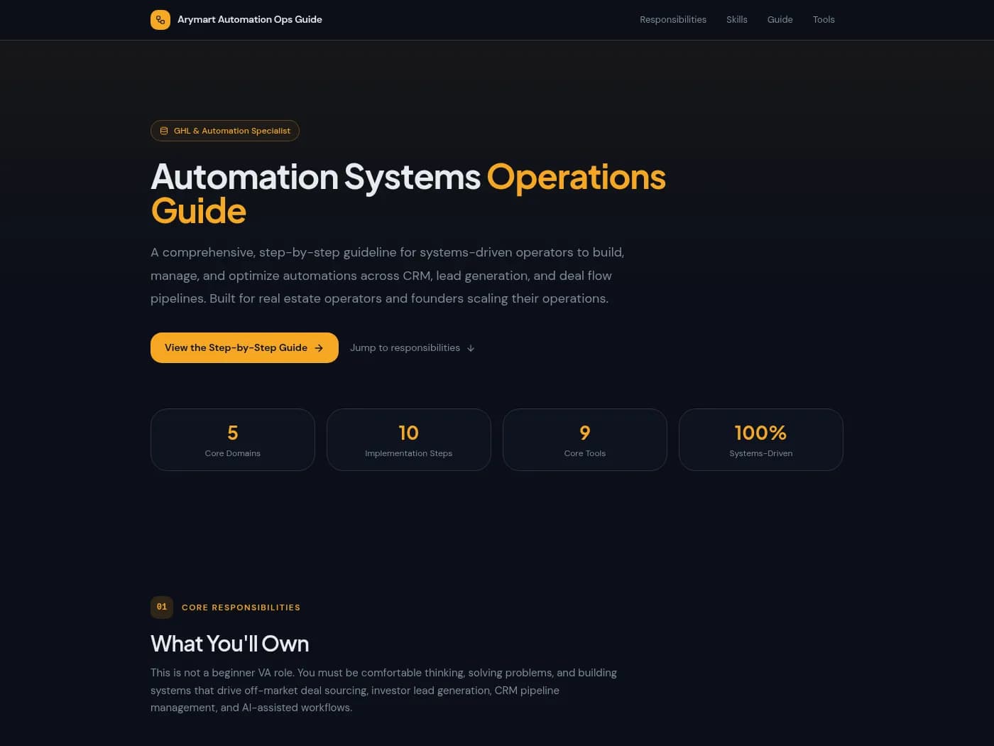 Automation Systems Ops Guide