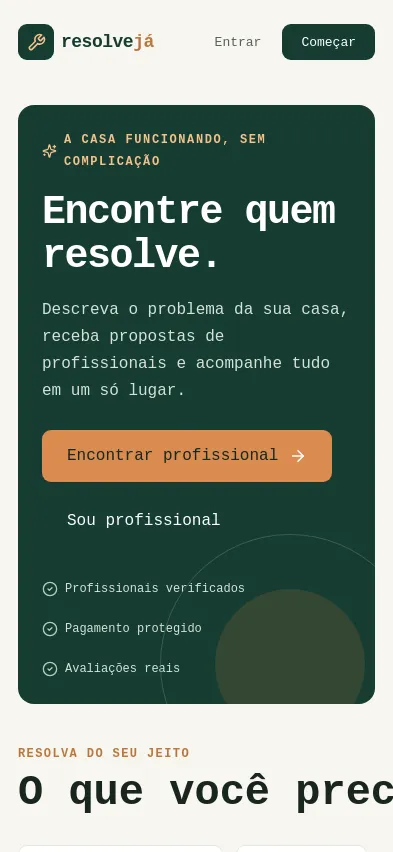 ResolveJá Marketplace App