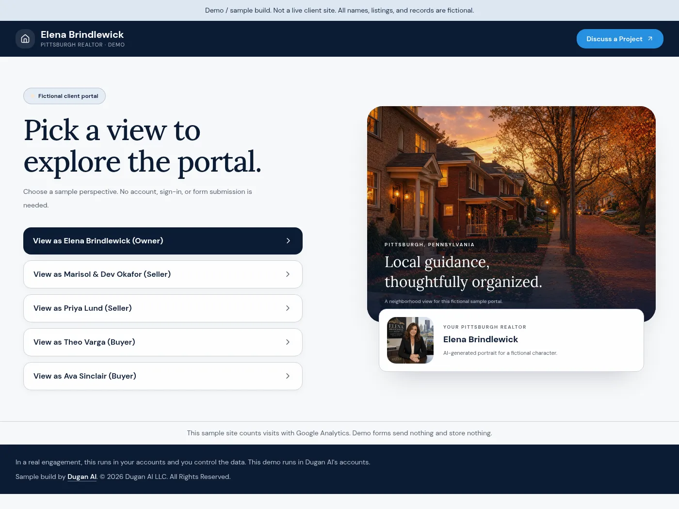Client Status Portal Demo