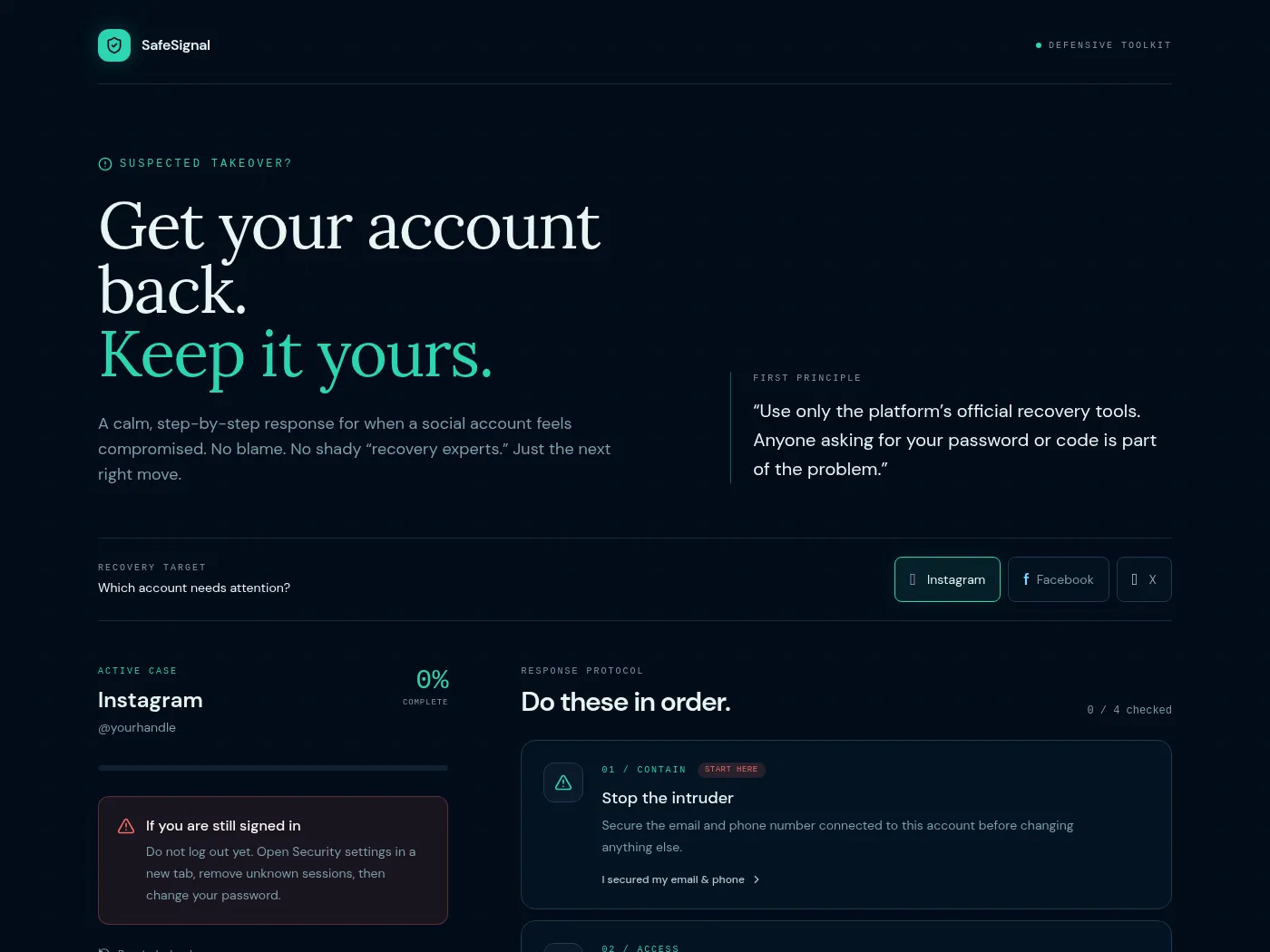 Secure Account Checker